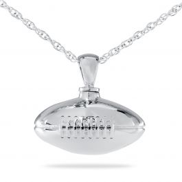Silver Football Pendant
